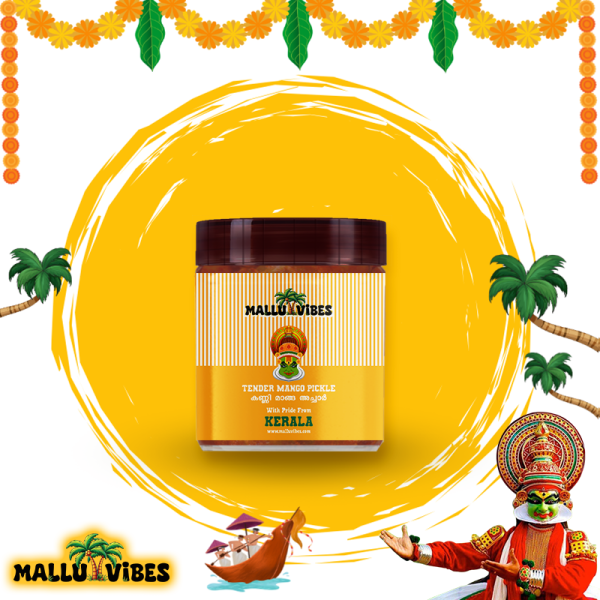 Mallu Vibes Homemade Kerala Tender Mango Pickle (Kanni Manga Achar)